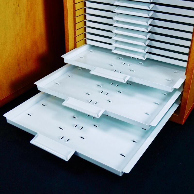 Microscope Slide Cabinet (incl. 20 white aluminum trays) | BugDorm Store